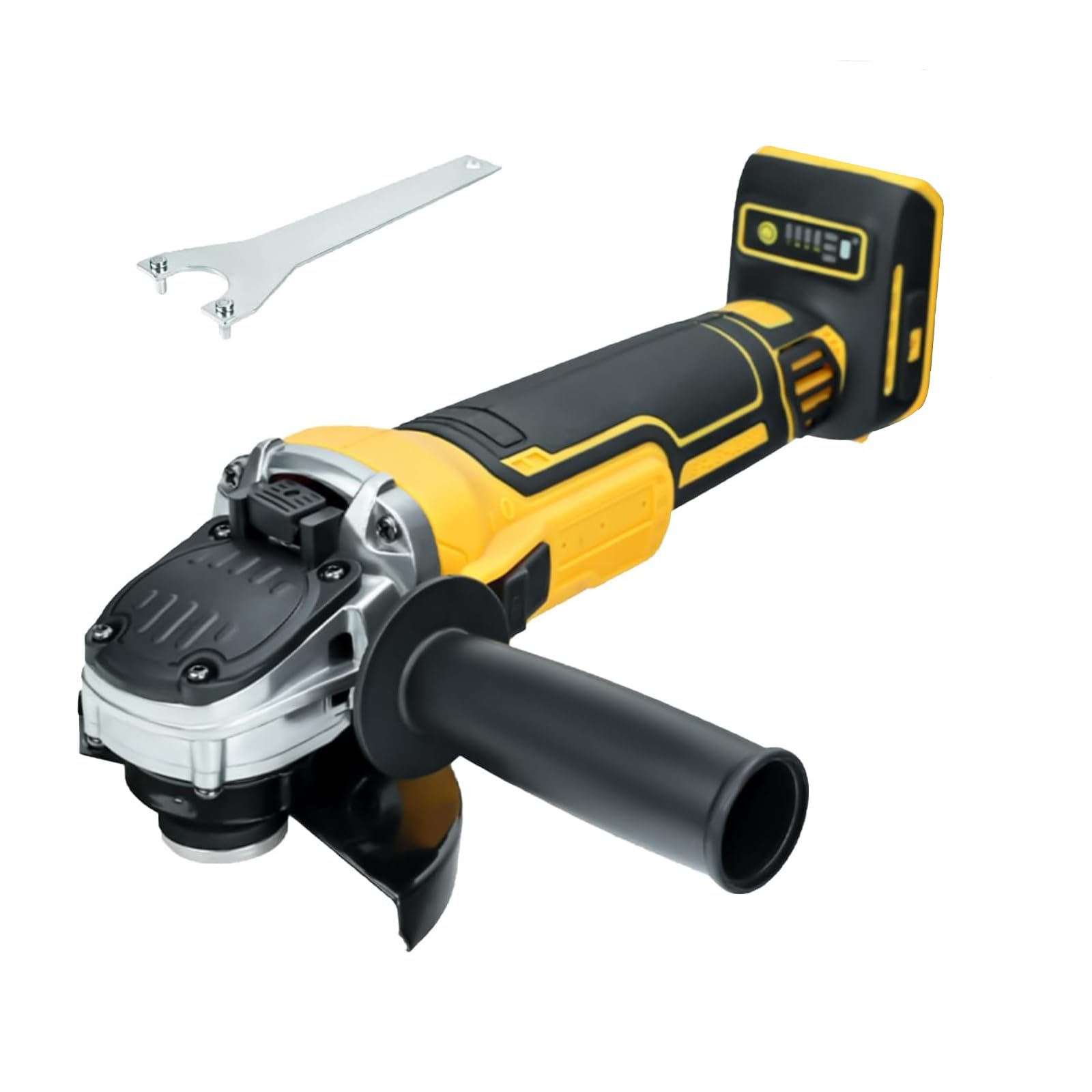 Cordless Angle Grinder for De-walt 20v Li-ion Battery,6600RPM Brushless Grinder Tool,4 Variable Speeds,4.9’’ power angle grinders 500W Grinders,for Cutting,Rust removal,Polishing and Burnishing.