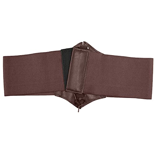 HANERDUN Lace-up Waspie Corset Belts for Women Elastic Waist Belt Tied Retro Wide Belt