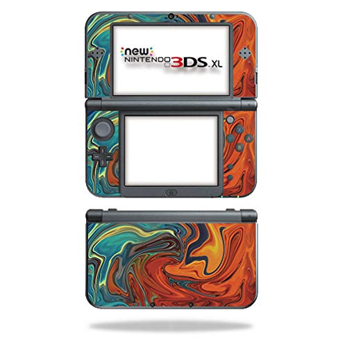 MightySkins Skin Compatible with Nintendo New 3DS XL (2015) - Lava Water | Protective, Durable, and Unique Vinyl Decal wrap Cover | Easy to Apply, Remove, and Change Styles | Made in The USA