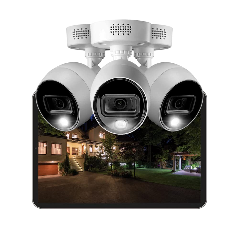 Lorex Fusion 4K Security Camera System with 2TB DVR β 8 Channel Analog Home Security System with 8 Metal Active Deterrence Cameras β Motion Detection, Warning Alarm, Color Night Vision, Weatherproof