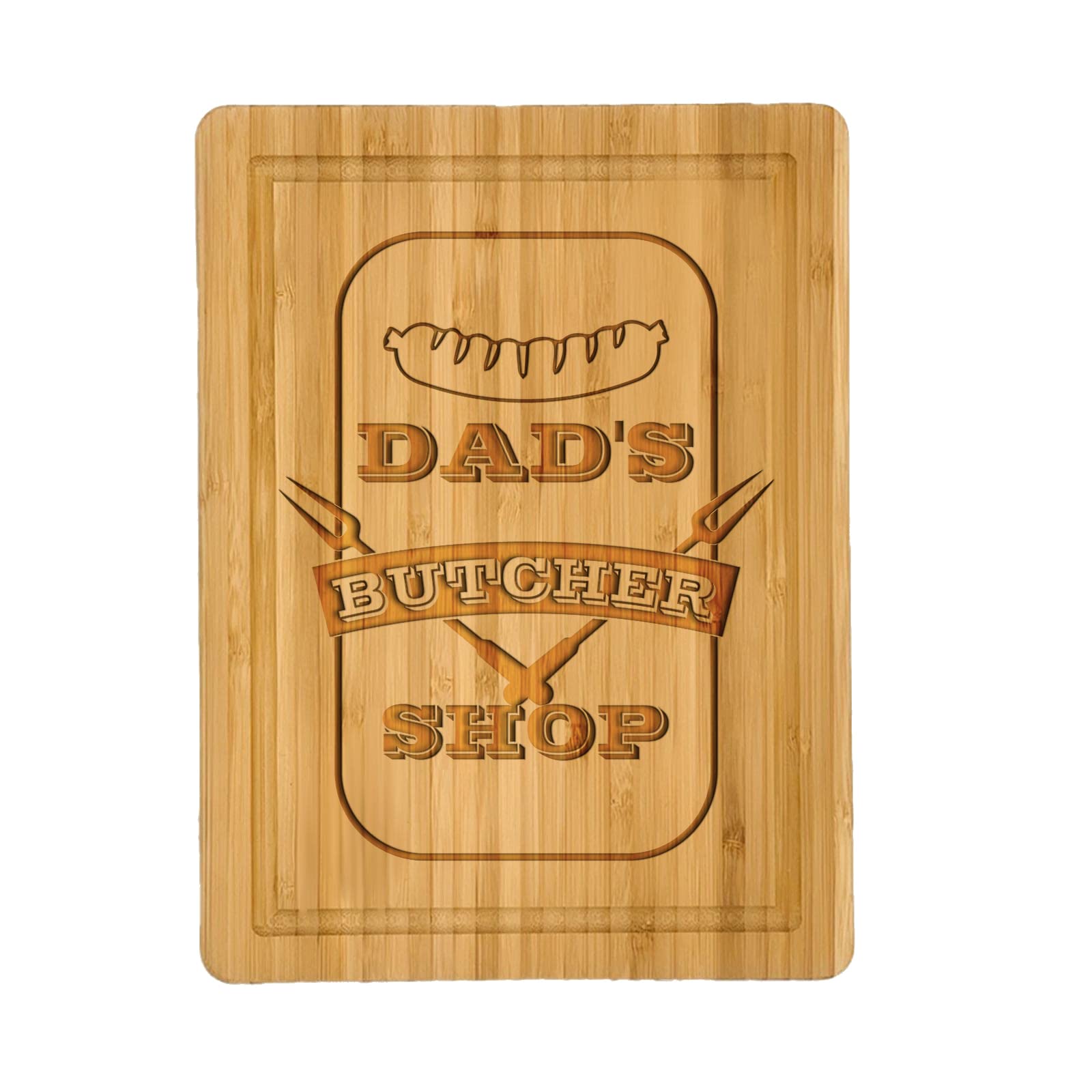 Dads Butcher Shop Cuttingboard, Bamboo Cutting Board, Dad the best cook, Father day gifts, Personalized Cutting Boards, Presents for Dad, Engraved Cutting Board