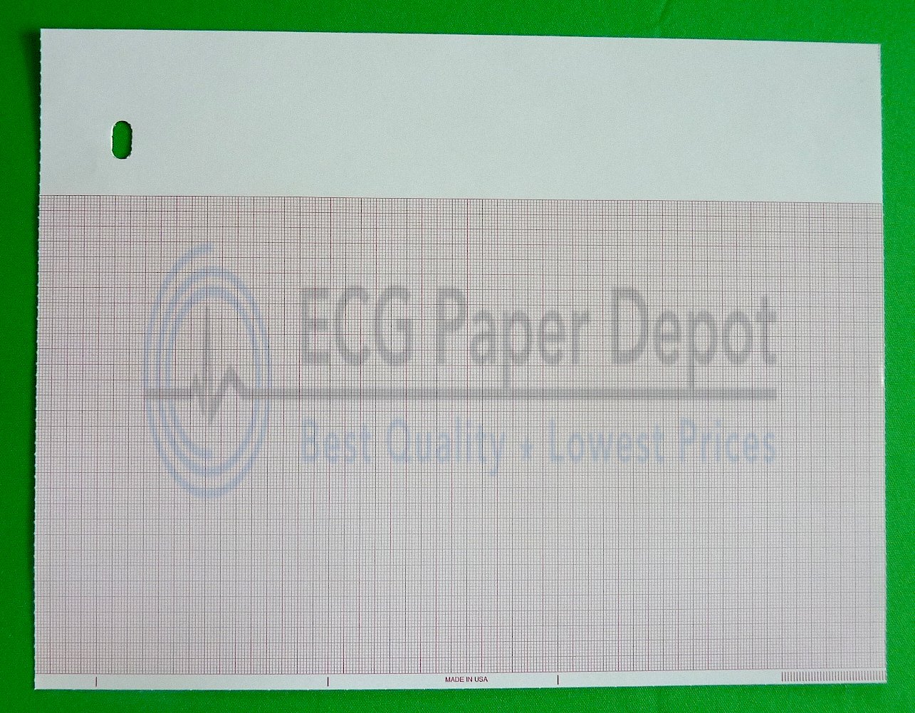 GE Compatible 9402-061 Medical Cardiology Recording Chart Paper, 16 Packs Per Case, Z-Fold, Size 216mm x 138', Grid Color Red