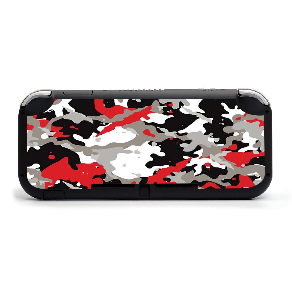 MightySkins Skin Compatible with Nintendo Switch Lite - Red Camo | Protective, Durable, and Unique Vinyl Decal Wrap Cover | Easy to Apply, Remove, and Change Styles | Made in The USA