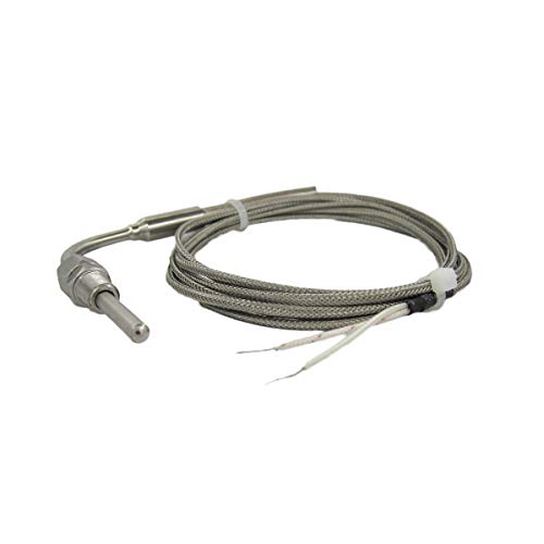 DTC J Type Thermocouple Temperature Sensors for Exhaust Gas with 90° Bend Probe and 1/8” NPT Compression Fittings