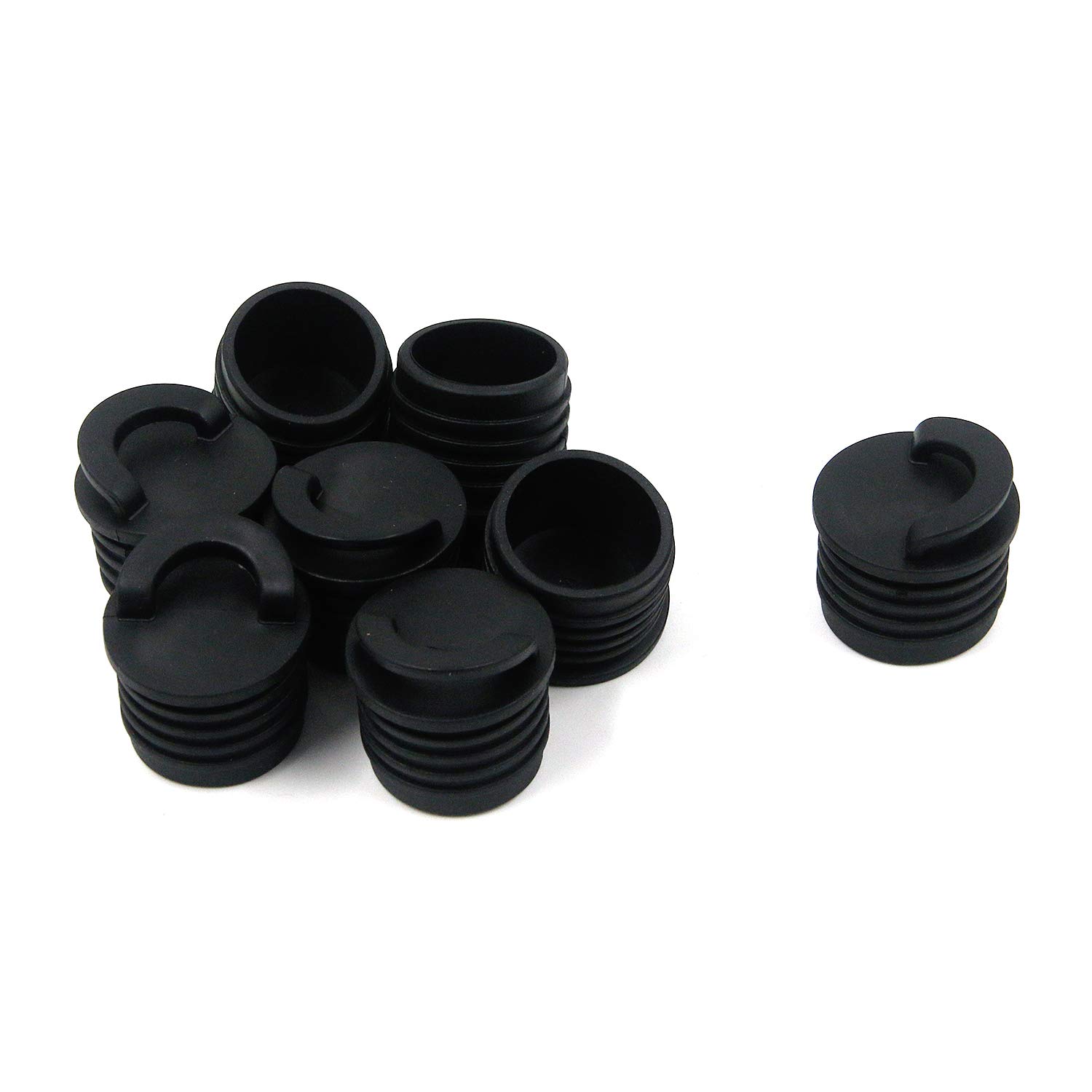 Bitray 8 Pcs Kayak Marine Boat Scupper Stoppers Plugs Bungs Waterproof Plug Rubber Plug for Kayak Canoe Boat Drain Holes Plugs