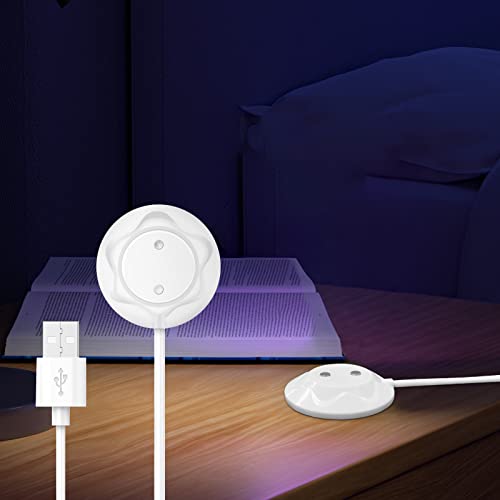 E ECSEM Charger Dock Compatible for Rose Toy Portable Magnetic Replacement Charging Stand Adapter with USB Charging Cable Cord for Rose Massagers,White