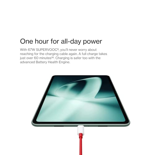 OnePlus Pad 11.61" LCD Display, 8GB RAM,128GB Storage, MediaTek Dimensity 9000, Android 13.1, 144HZ Refresh Rate, Dolby Vision Atmos, Wi-Fi with Cellular Data Sharing Tablet