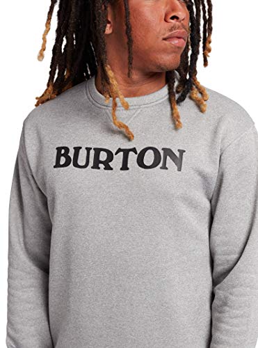 Burton Mens Oak Crew, Gray Heather New, Large