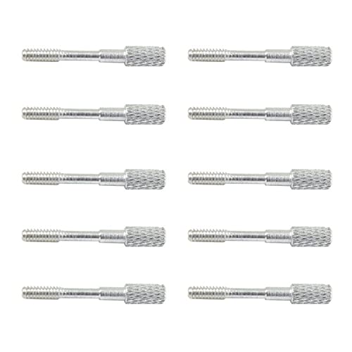 Cablecc 10pcs/lot Thumb Screws #4-40 UNC 25mm Length Stainless Steel for Computer Cable