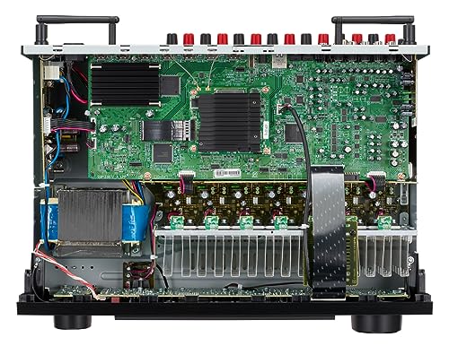 Denon AVR-X1800H 7.2 Channel AV Receiver (2023 Model) - 80W/Channel, Wireless Streaming via Built-in HEOS, WiFi, & Bluetooth, Supports Dolby Vision, HDR10+, Dynamic HDR, and Home Automation Systems