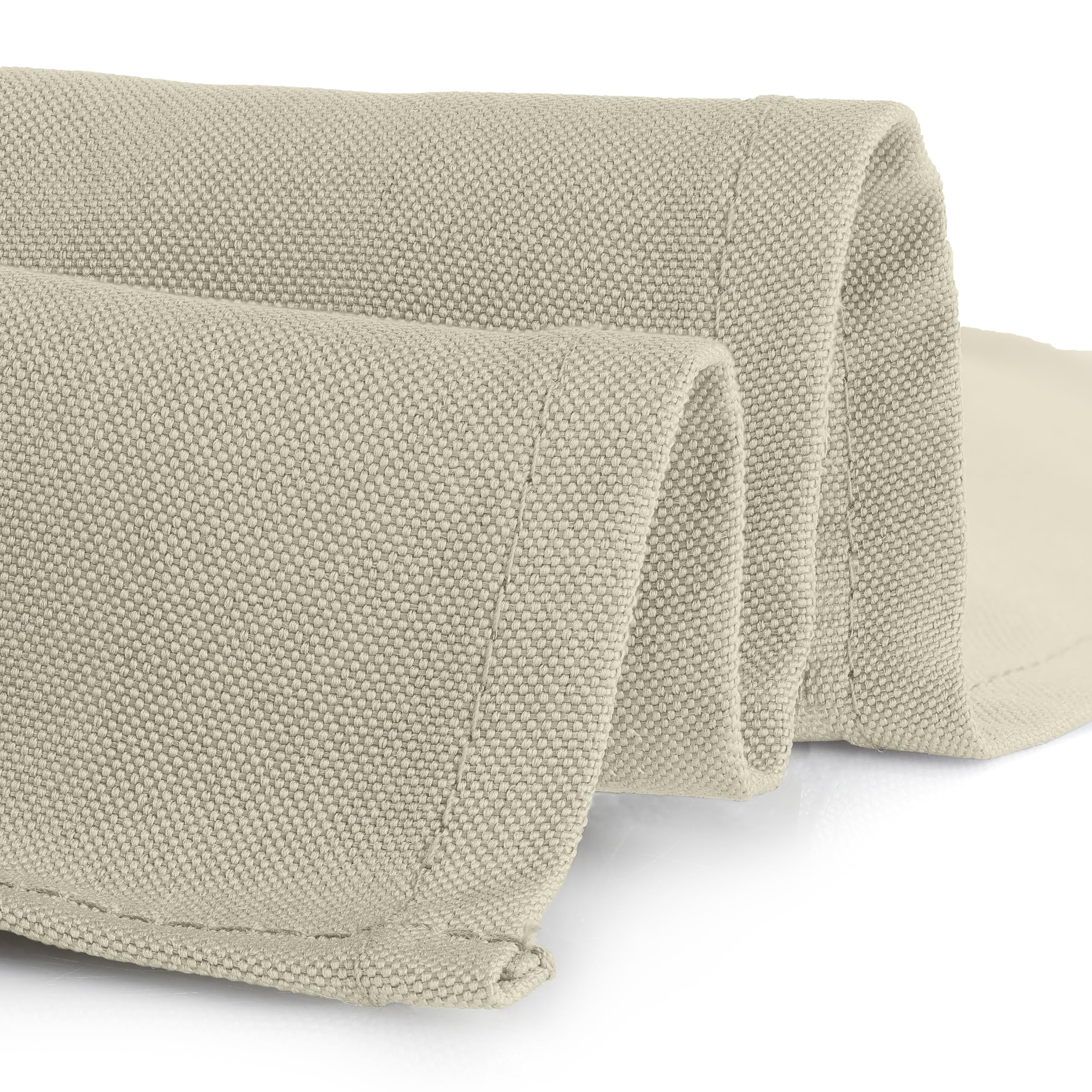 Gee Di Moda Square Tablecloth - 52 x 52 Inch Ivory Table Cloth for Small Square or Round Tables - Heavy Duty Washable Fabric - for Buffet Table, Holiday Party, Dinner, Wedding & Baby Shower
