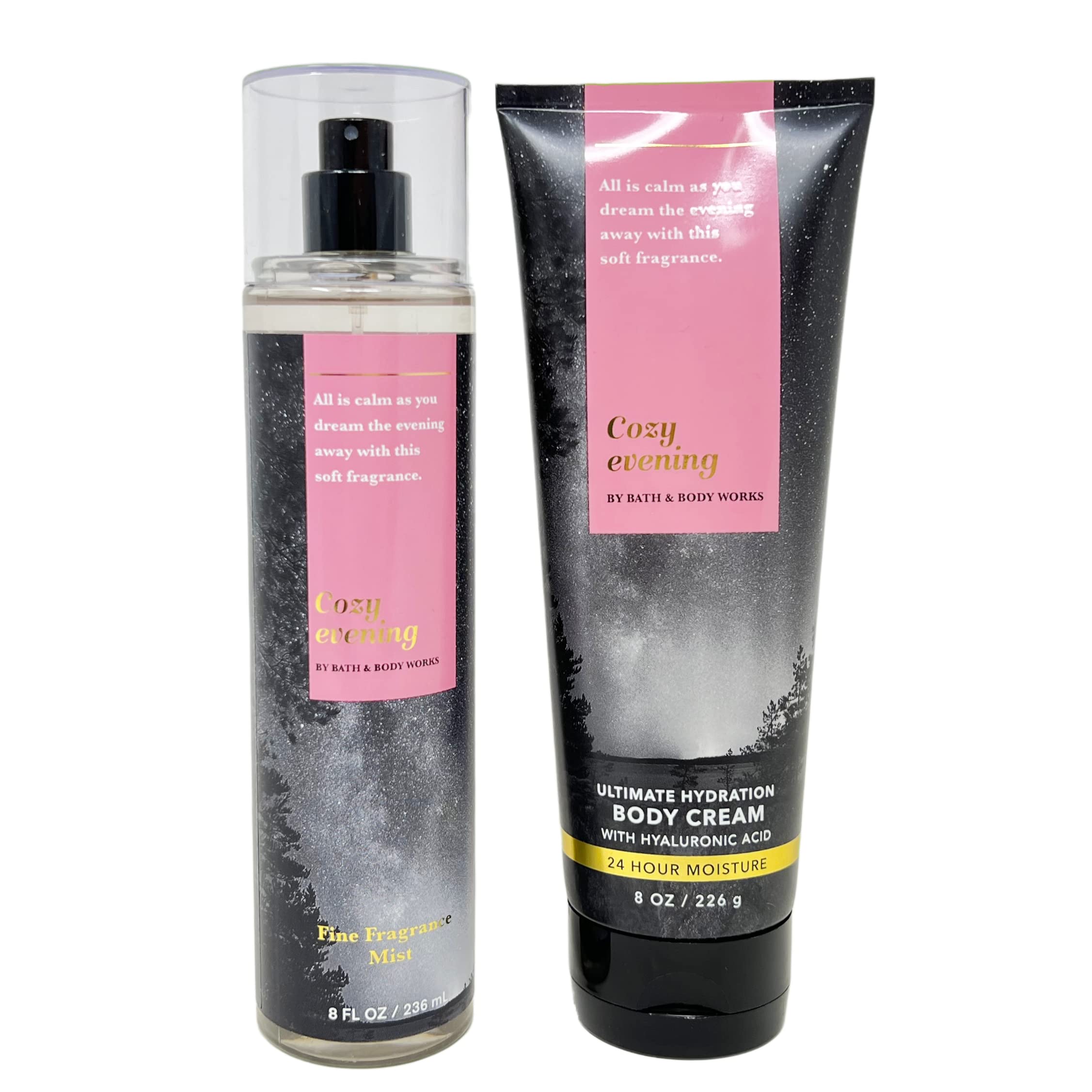 Cozy Evening Gift Set - Includes Fine Fragrance Mist and Body Cream - Full Size