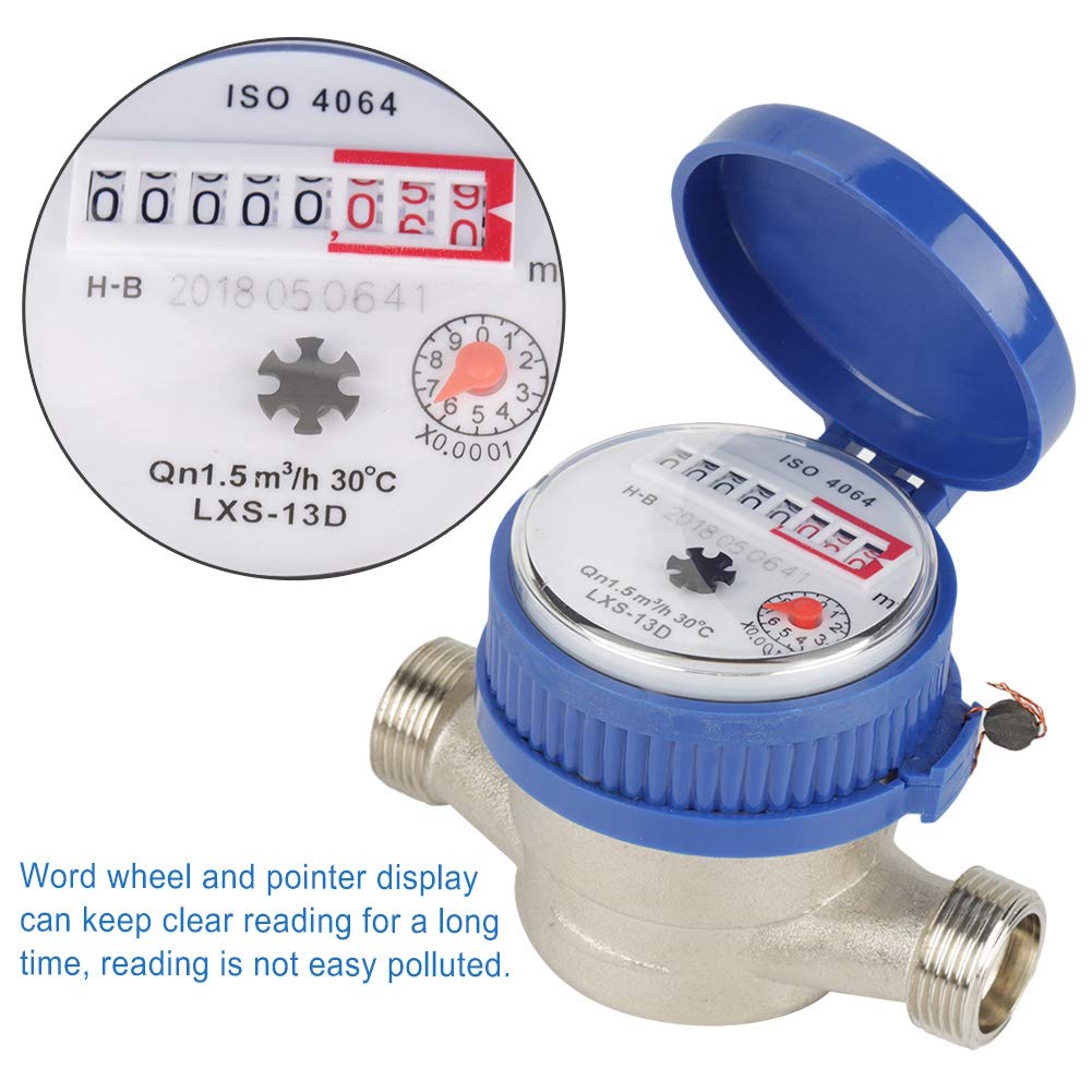 Cold Water Meter, Garden Water Meter, Small Size Vacuum Sealing Flow Sensors for Garden Flowmeters for Home