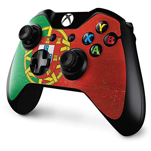 Skinit Decal Gaming Skin Compatible with Xbox One Controller - Originally Designed Portugal Flag Distressed Design