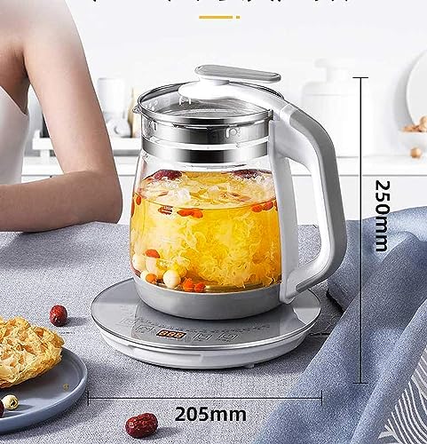 Electric Kettle 1.8L Large Capacity Glass Health Pot Multifunction Cooking Tea Soup Flower Teapot Automatic Electric Stew Bird's Nest Pot Electric Kettle