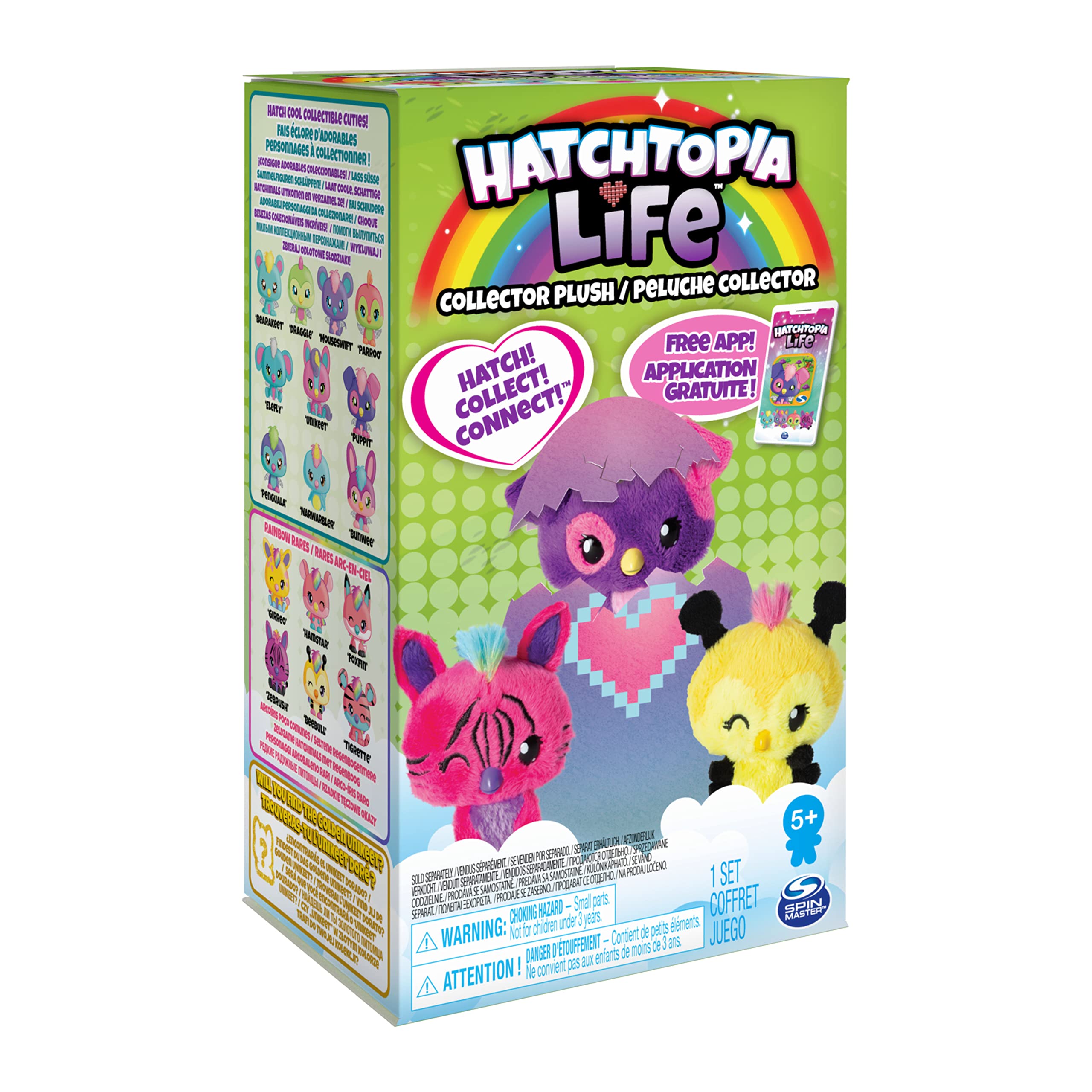 Hatchimals Hatchtopia Life 2-Pack, 2-inch Tall Plush with Interactive Game, for Ages 5 and up (Styles May Vary)