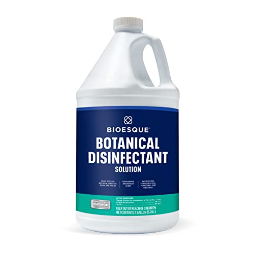 Bioesque Botanical Disinfectant Solution, Heavy Duty Broad-Spectrum Disinfectant, Kills 99.9% of Bacteria, Viruses*, Fungi, & Molds, 1 Gallon (Pack of 4)