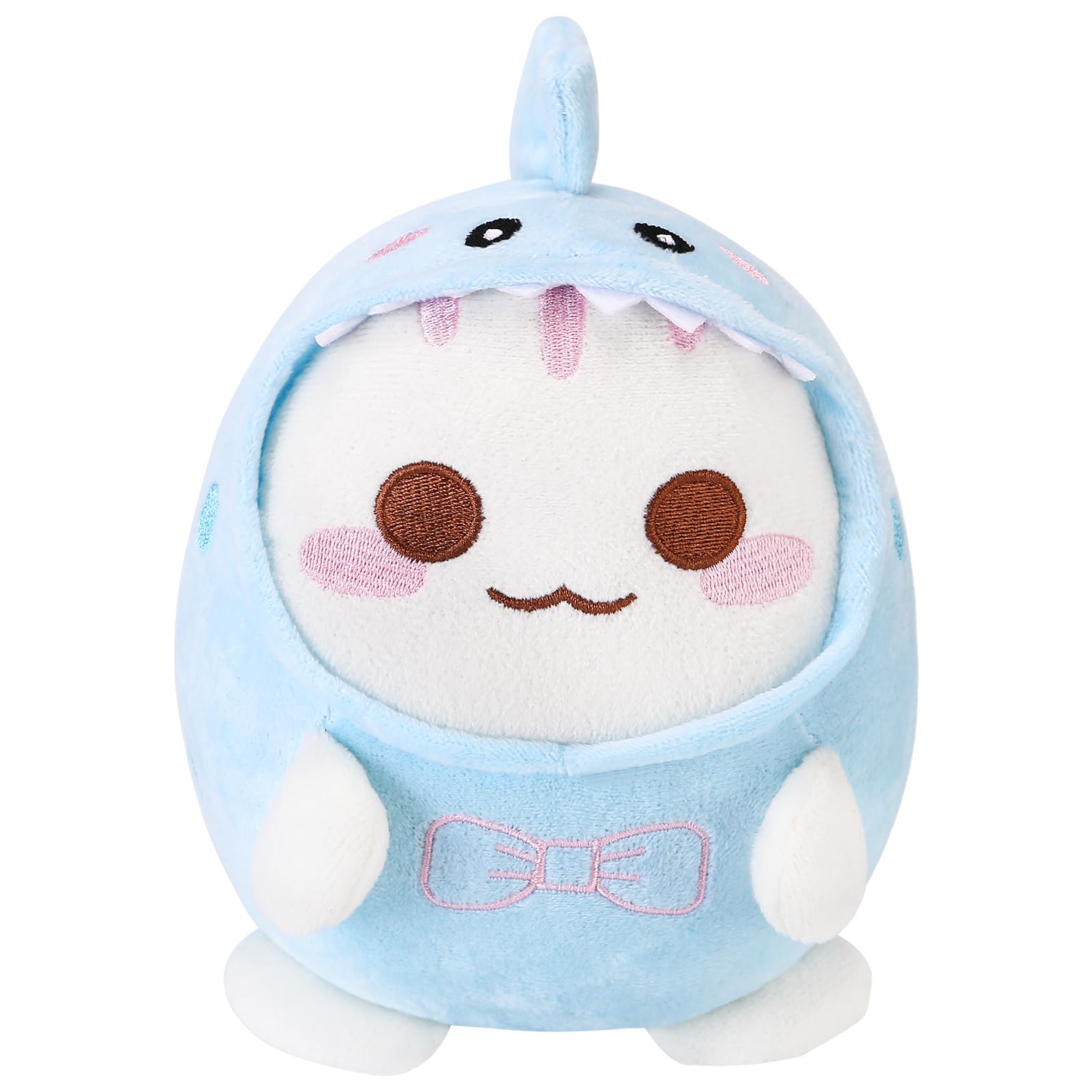 Cute Cat Dinosaur Plush Pillow 8" Kitten Dinosaur Stuffed Animal, Soft Kawaii Cat Plushie with Dinosaur Outfit Costume for Kids