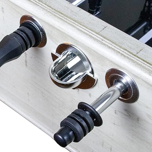 Hathaway Montecito 55-in Premium Competition Foosball Table, Arcade Table Soccer for Game Rooms, includes (2) Foosballs and - Driftwood