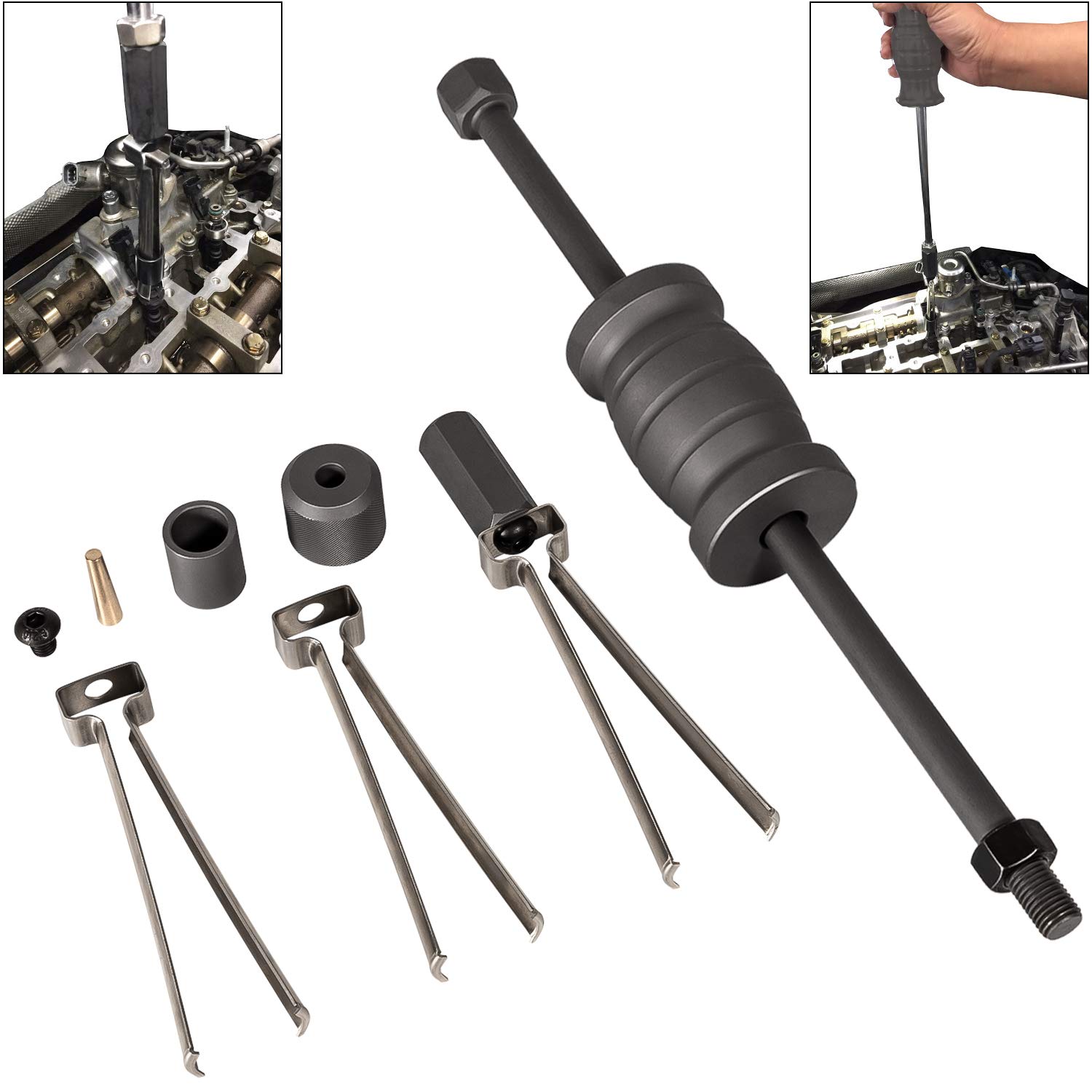 Bonbo Fuel Injector Remover Tool Fits for Ford & Volvo Alternative to OE# 310-206, 9997410