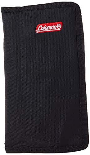 Coleman Stainless Steel Flatware Set with Plastic Handles, 12-Piece , Black