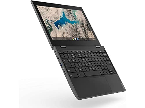 Lenovo 100e 2nd Gen 11.6" Rugged & Spill Resistant Laptop HD Chromebook Laptop, MT8173 CPU, 4GB LPDDR3 RAM, 32GB eMMC TLC SSD, 720P HD Camera, Black, Chrome OS