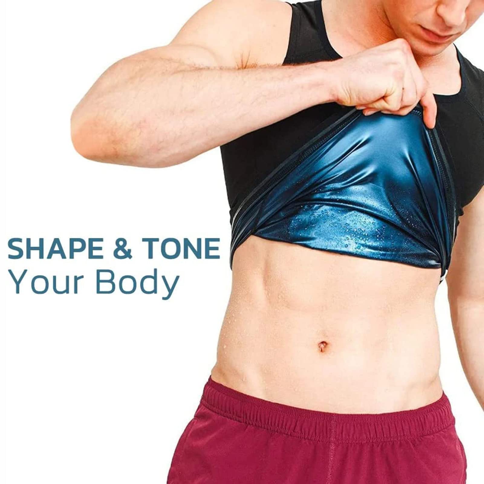 CGTFY Gynecomastia Compress Tank Top, Compression Tank Top Men Chest Compression Shirt, Compression Vest for Men (A,L/XL)