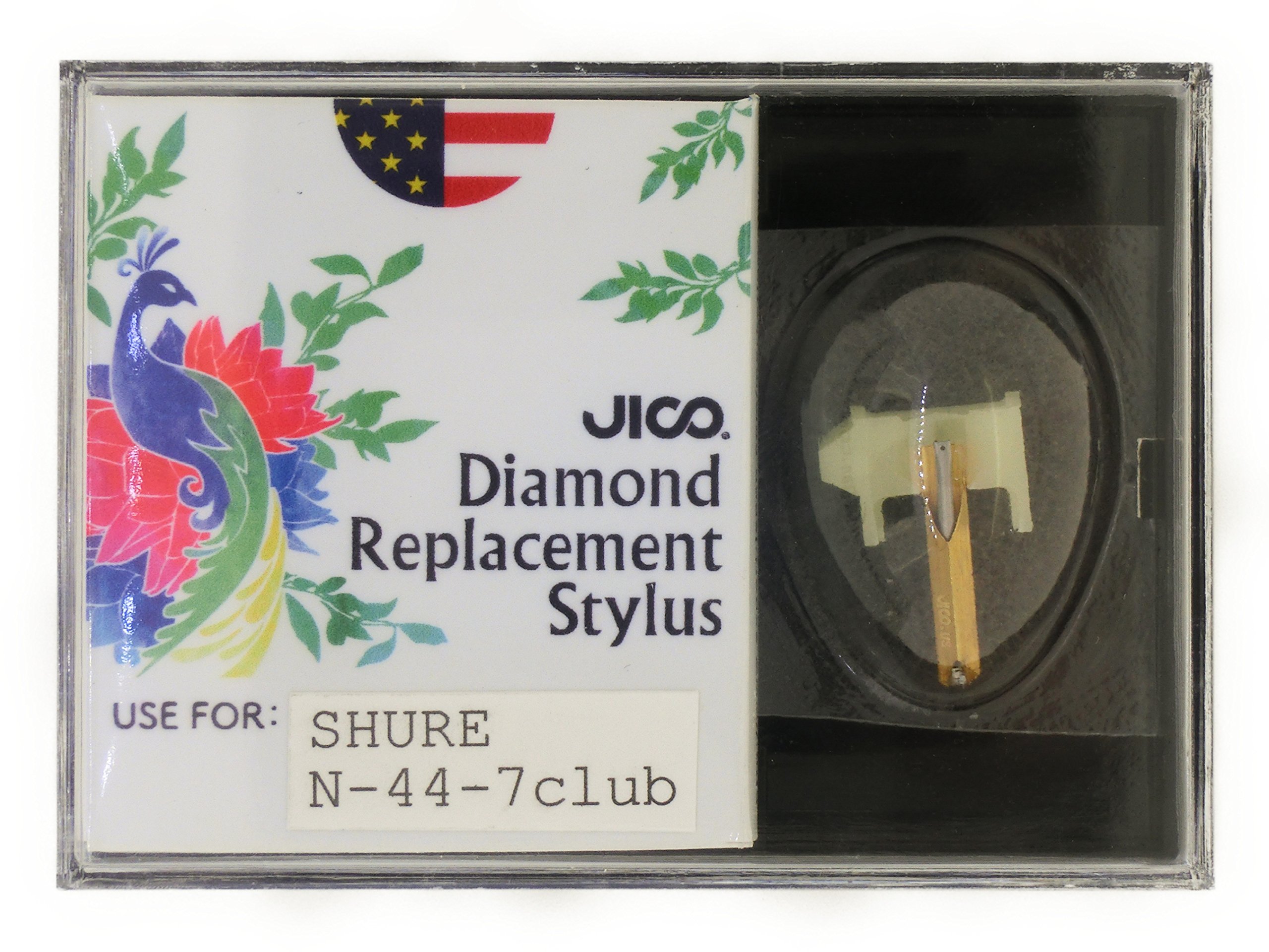 JICO replacement Shure N44-7 CLUB stylus