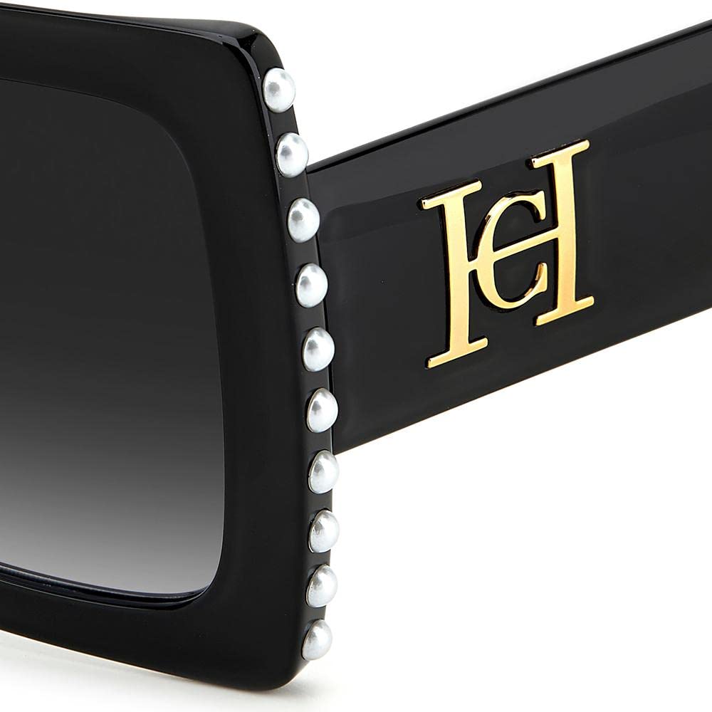 Carolina Herrera CH 0001/S Black/Dark Grey Shaded 55/23/145 women Sunglasses