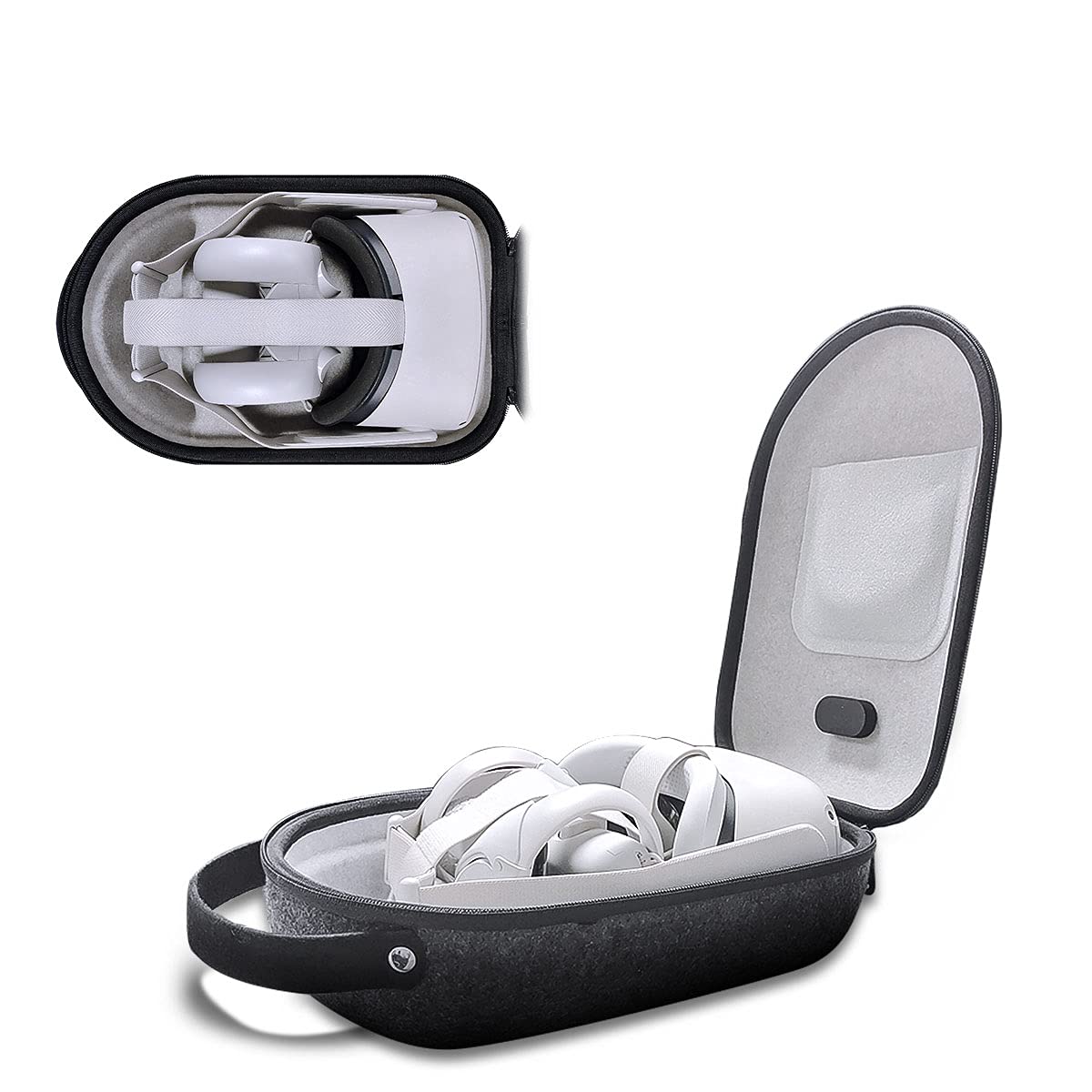 Carrying Case for Quest 2, Hard Protective Cover Storage Bag Carrying Case for VR Headset Suitable for Travel and Home Storage