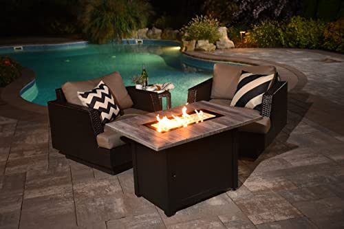 Endless Summer Gas Outdoor Fire Pit Gad17104es Rustic Square Steel
