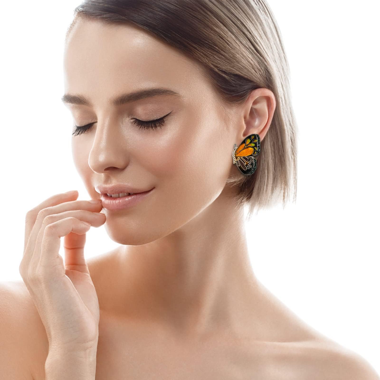 Butterfly Earrings for Women Cute Stud Earrings for Jewelry Gift