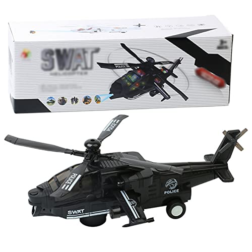 Caeily Electric Rotating Flash Universal Wheel Projection Helicopter Boy Children's Toy Plane, for Adult Kid Beginner