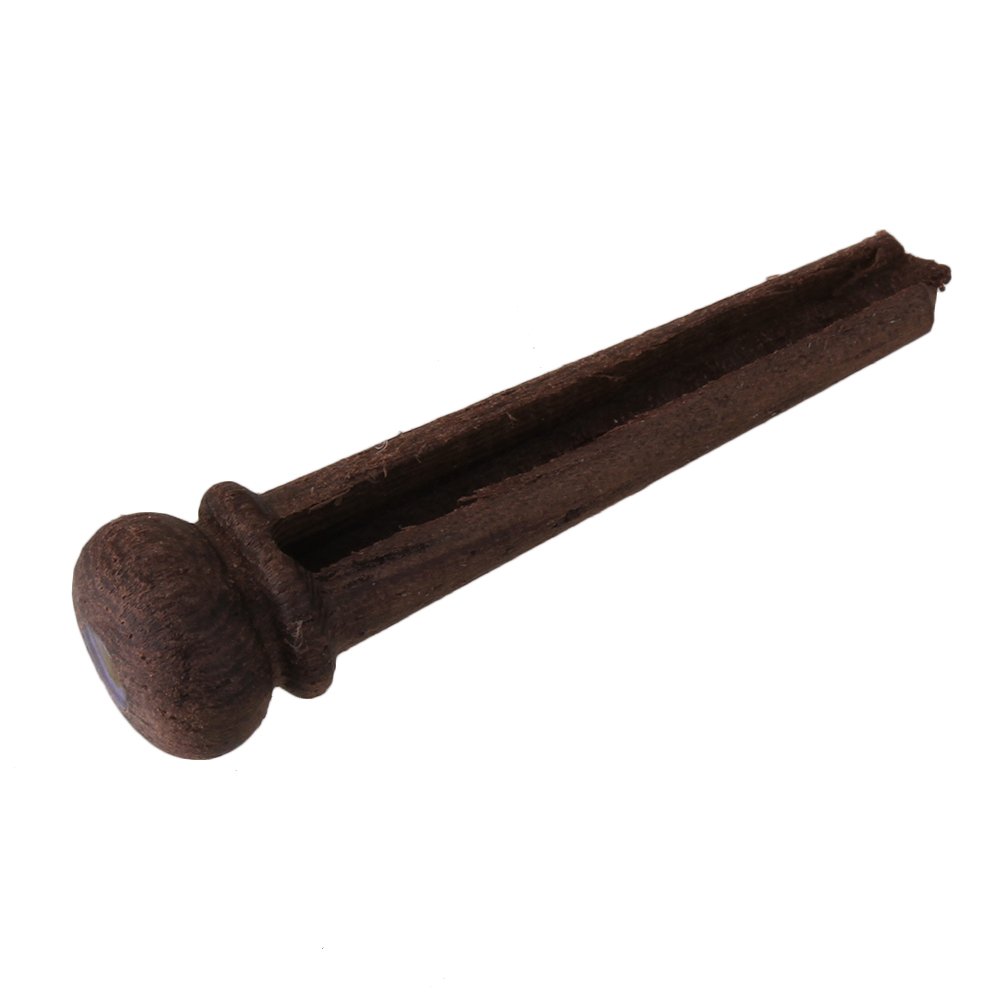 BQLZR Acoustic Guitar Rosewood Bridge Pins W/PEARL Shell Dot Wooden Acoustic Guitar Pegs Pack of 6