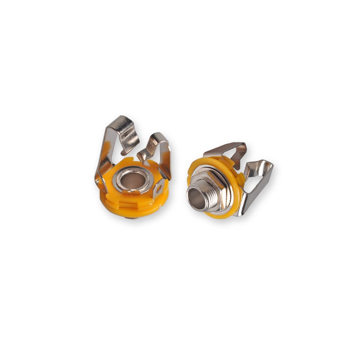 HTTX (1/4 inch) 6.35mm Stereo TRS Socket Female Microphone Connector Panel Mount Adapter (10 Pack)