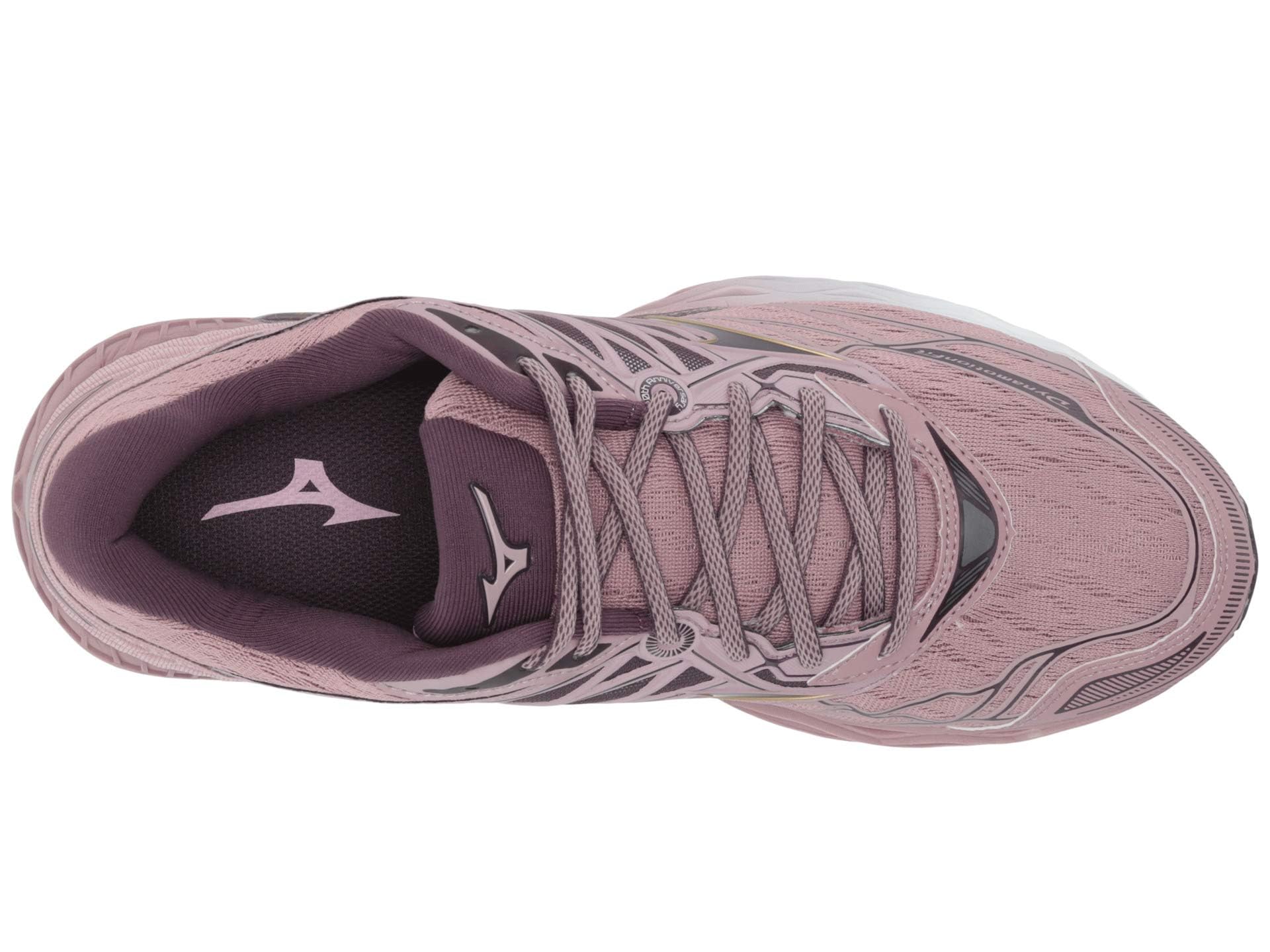 Mizuno Women's Wave Creation 20, Woodrose/Plum Perfect, 9