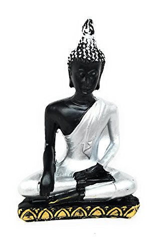 Royal Brands Yin and Yang Zen Garden with Buddha, Rake, Sand and Rock Garden, and Incense Holder β Peace and Tranquility (9"x9"x6")