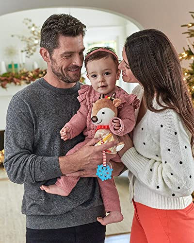 Skip Hop Bandana Buddies Baby Activity and Teething Toy with Multi-Sensory Rattle and Textures, Deer