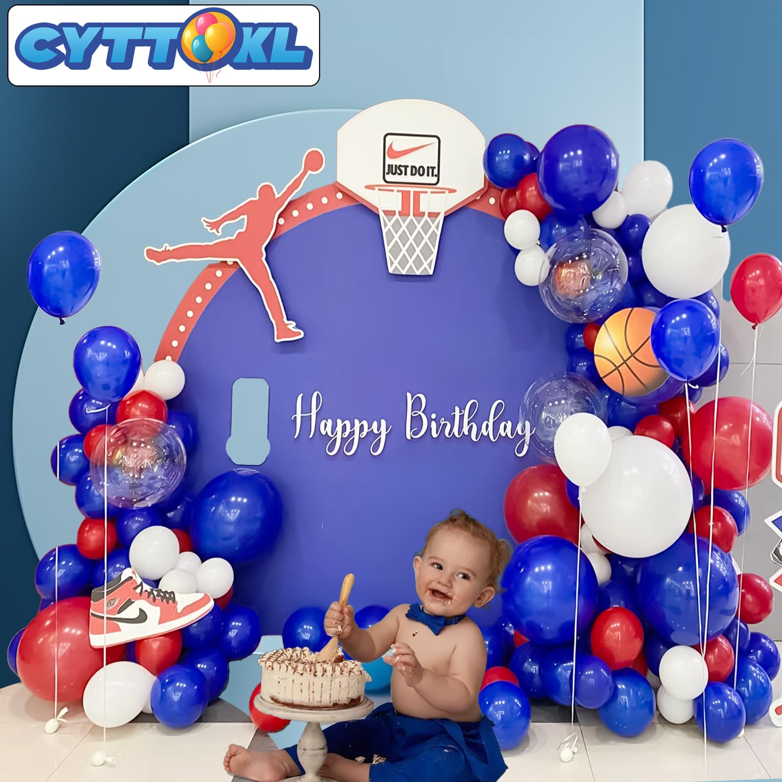 CYTTOKL Blue Latex Balloons 12 inch 200 Pack Matte Helium Balloon for Birthday Wedding Baby Shower Party Decorations