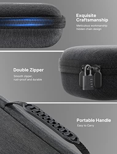 JSAUX Carrying Case Compatible with Steam Deck, Protective Hard Shell Carry Case Built-in Charger & Docking Station Storage(Upgrade), Portable Travel Case for Steam Deck Console & Accessories - BG0106