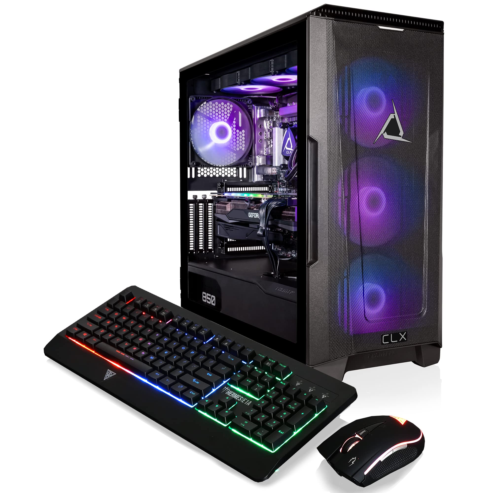 CLX Personal Computer Tower, Intel Core i7 13700KF 3.40GHz, 64GB DDR5, 1TB NVMe SSD, 6TB HDD, GeForce RTX 4080 16GB, 850 Watt Power Supply