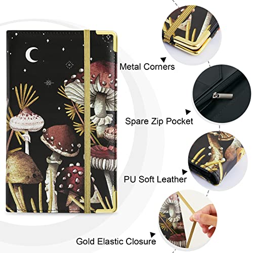 Waitress Book, Server Books for Waitress with Zipper Pocket Black Serving Waiter Book for Waitress Notepad with Money Pocket and Zipper