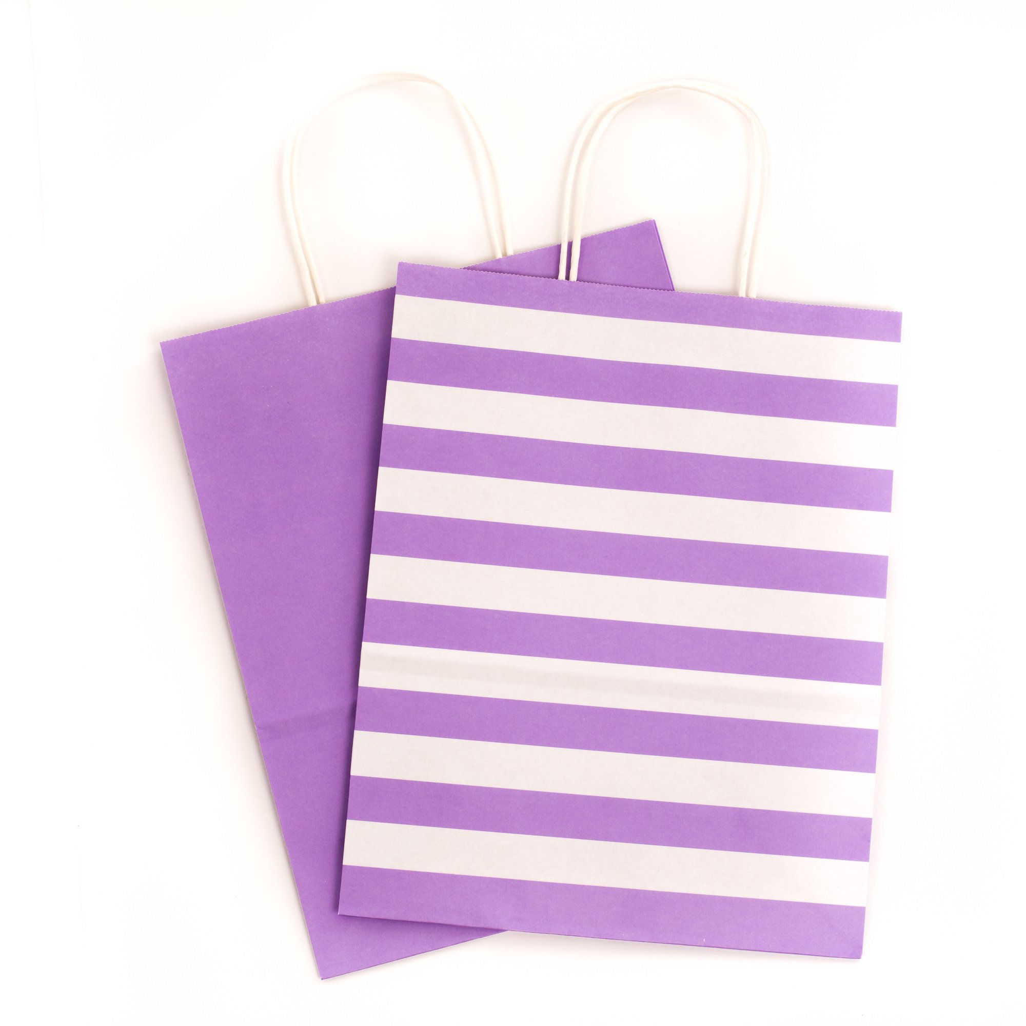 Hallmark 12" Large Paper Gift Bag Assortment, Pack of 12 in Pastel Pink, Lavender, Blue, Grey, Kraft - Solids and Patterns for Birthdays, Easter, Mother's Day and More