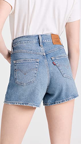 Levi's Women's 80s Mom Shorts, Chatterbox, Blue, 26