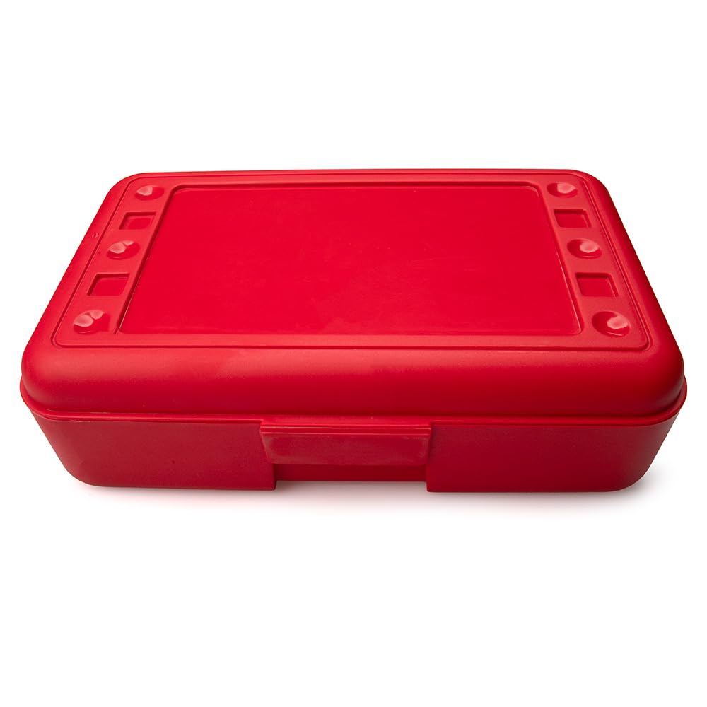 Craft County Solid Color Pencil Box β Store All Your Art Supplies in 1 Convenient Location β 5 Vibrant Colors to Choose From