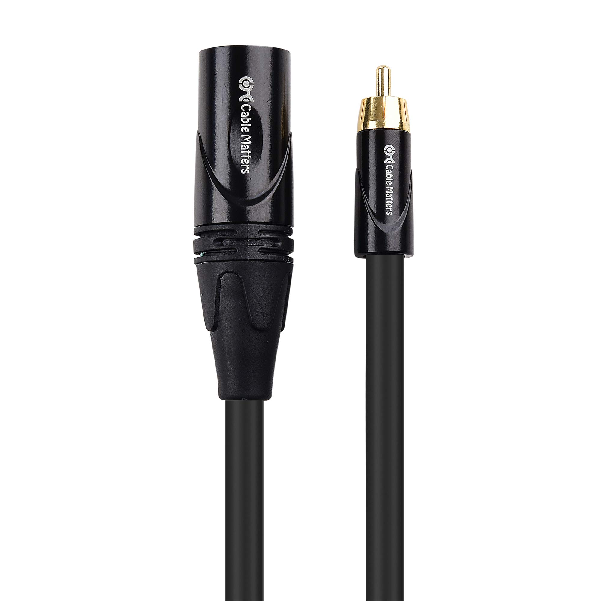 Cable Matters Unbalanced XLR to RCA Cable/Male to Male XLR RCA Audio Cable - 6 Feet