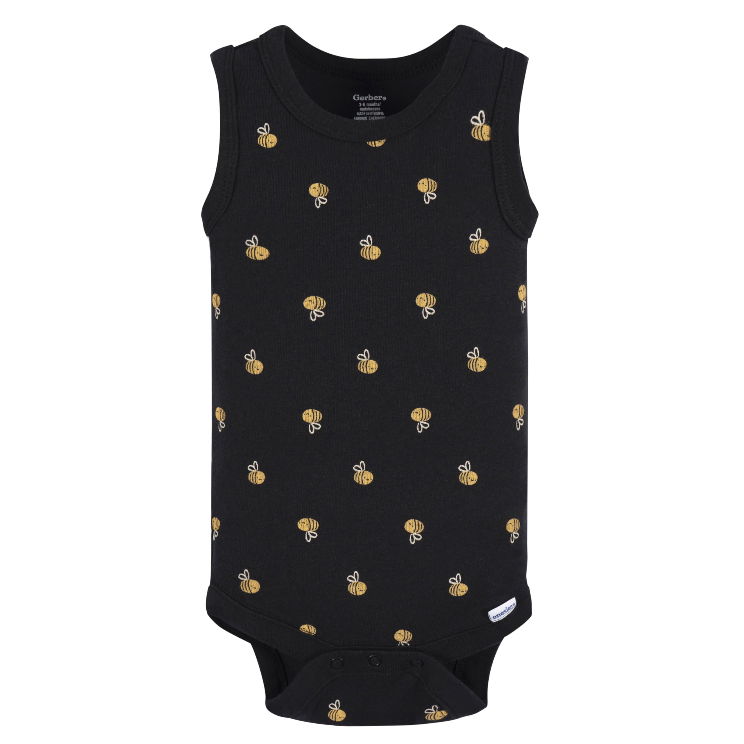 Gerber Baby Boys Multi-Pack Sleeveless Onesies Bodysuit Fun In The Sun Grey 3-6 Months