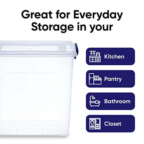Superio Storage Container, Clear 20 Qt.