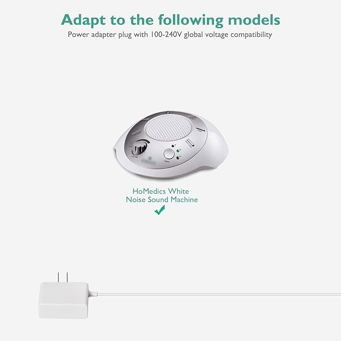 for Homedics White Noise Sound Machine Charger, Lnauy Adapter Compatible with HoMedics SS-2000 SS 2000 SounsSpa Portable Replacement Power Supply Cord 6V