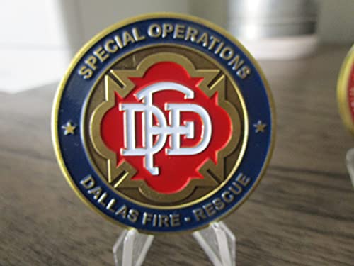 Dallas Fire Department Special Operations k9 Hazmat Swiftwater WildlandChallenge Coin